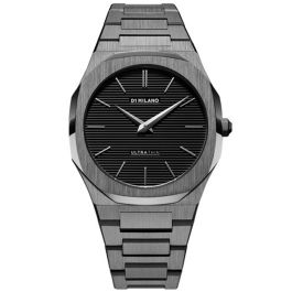 D1 MILANO GUN METAL ULTRA THIN BRACELET UTBJ15